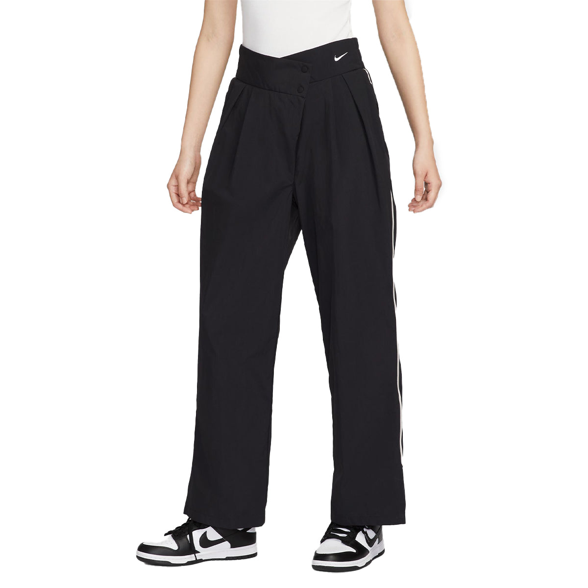 NSW Mid-Rise Asymmetrical Pants 'Black Ore'
