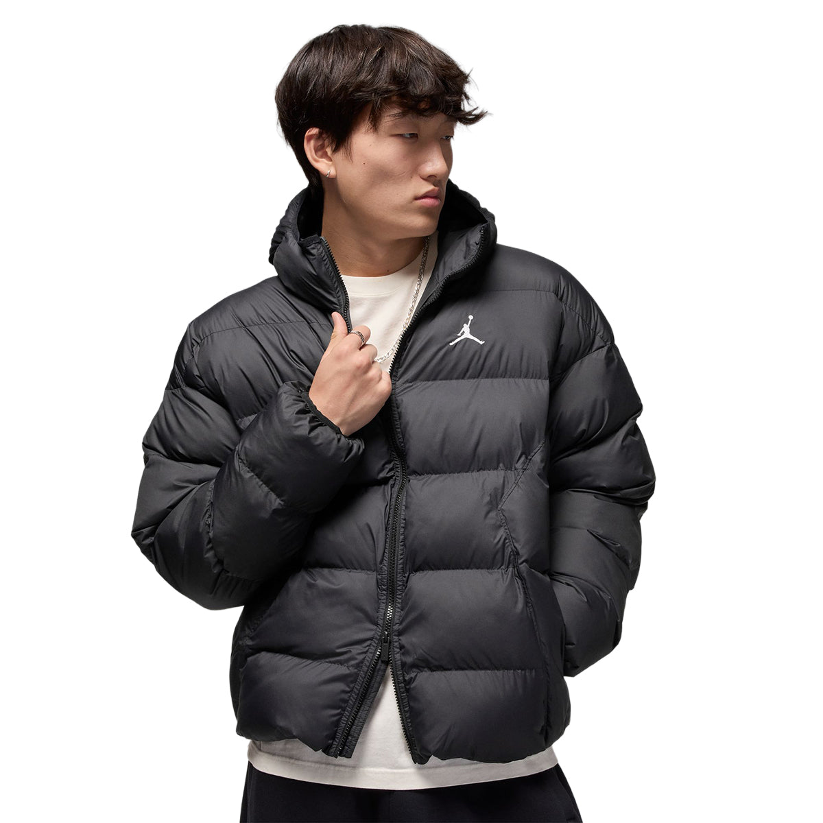 Buy Jordan Brand - Brooklyn Therma-FIT Puffer Jacket 'Black/White'